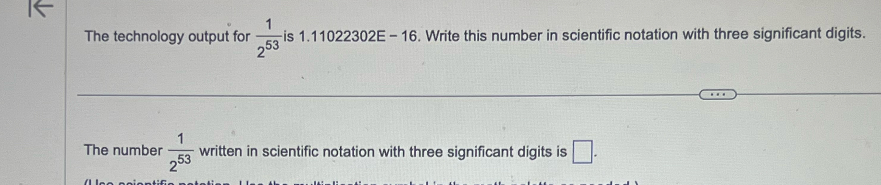 Solved The technology output for 1253 ﻿is 1.11022302E-16. | Chegg.com