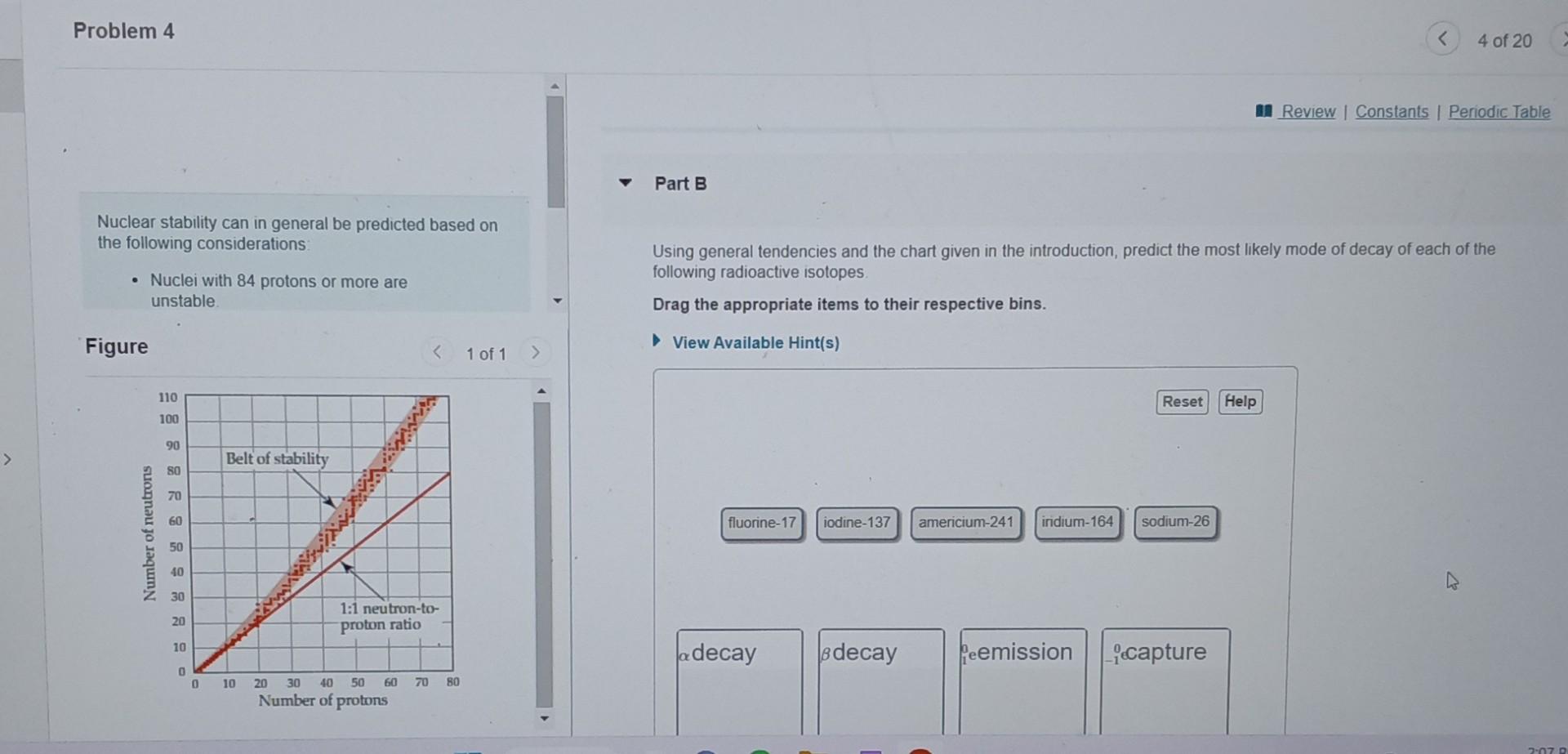 Solved Nuclear stability can in general be predicted based | Chegg.com