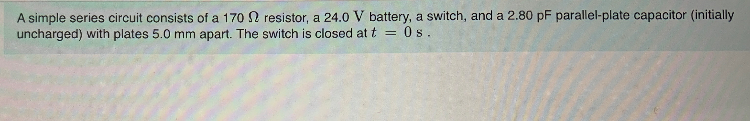 Solved A simple series circuit consists of a 170Ω ﻿resistor, | Chegg.com