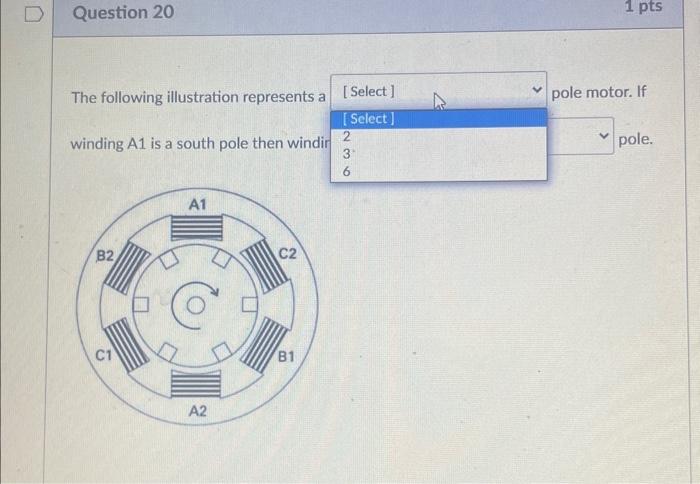 Solved The following illustration represents a winding A1 is | Chegg.com
