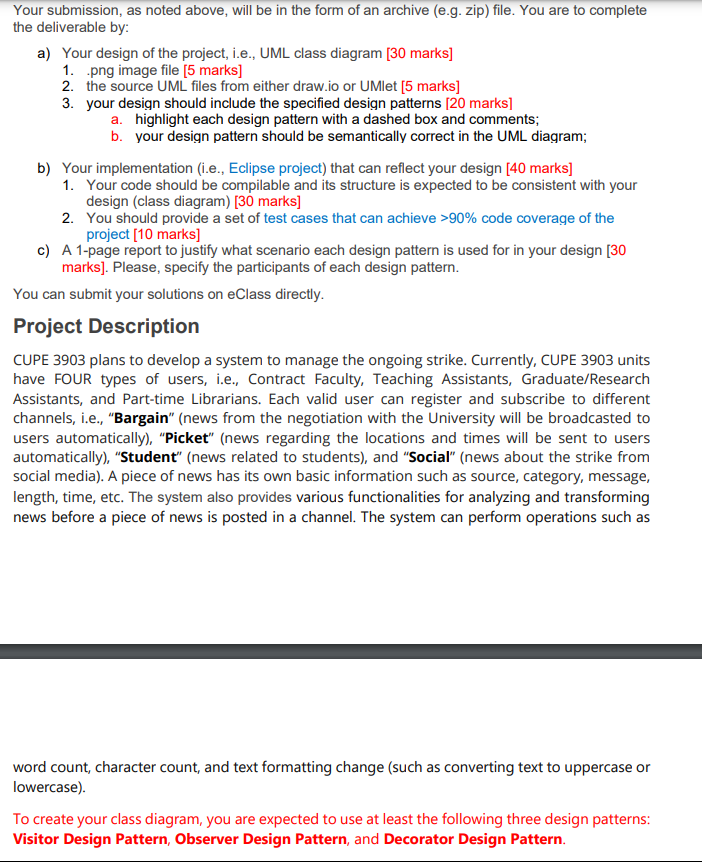 Solved Your submission, as noted above, will be in the form | Chegg.com