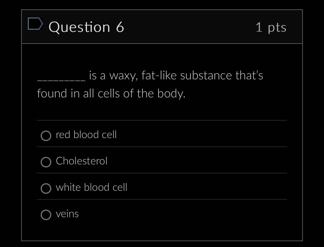 Solved Question 6is a waxy, fat-like substance that'sfound | Chegg.com