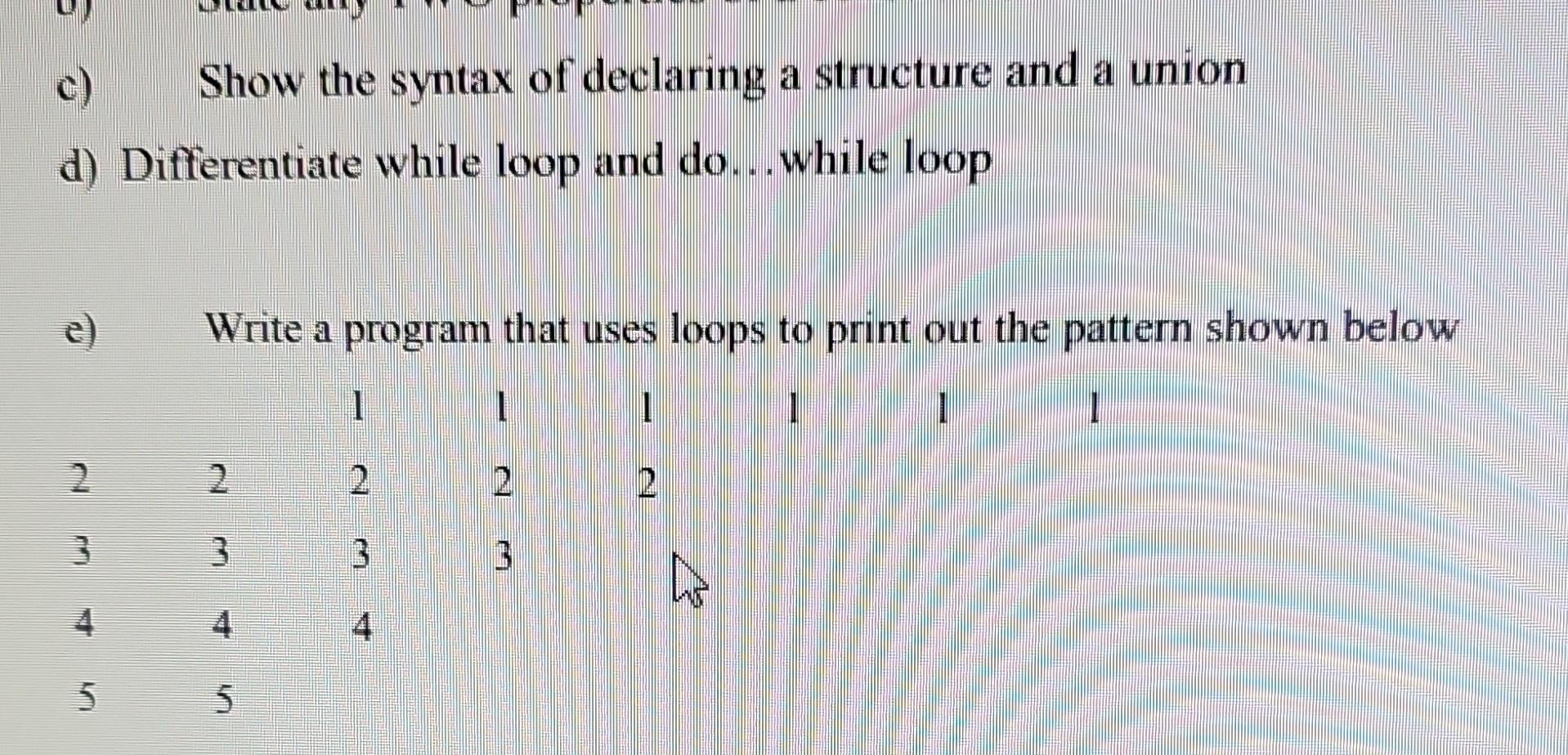 Solved c) Show the syntax of declaring a structure and a | Chegg.com