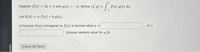 Solved Suppose f(x)=2x+5 and g(x)=−x. Define | Chegg.com