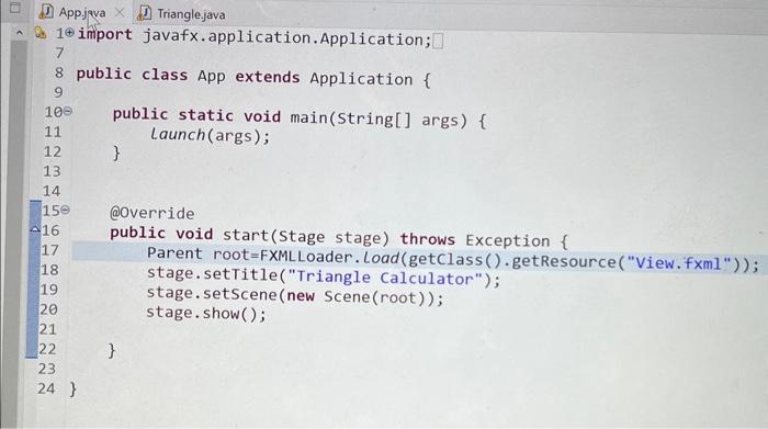 Solved try to solve it by using Scene builder and simple | Chegg.com