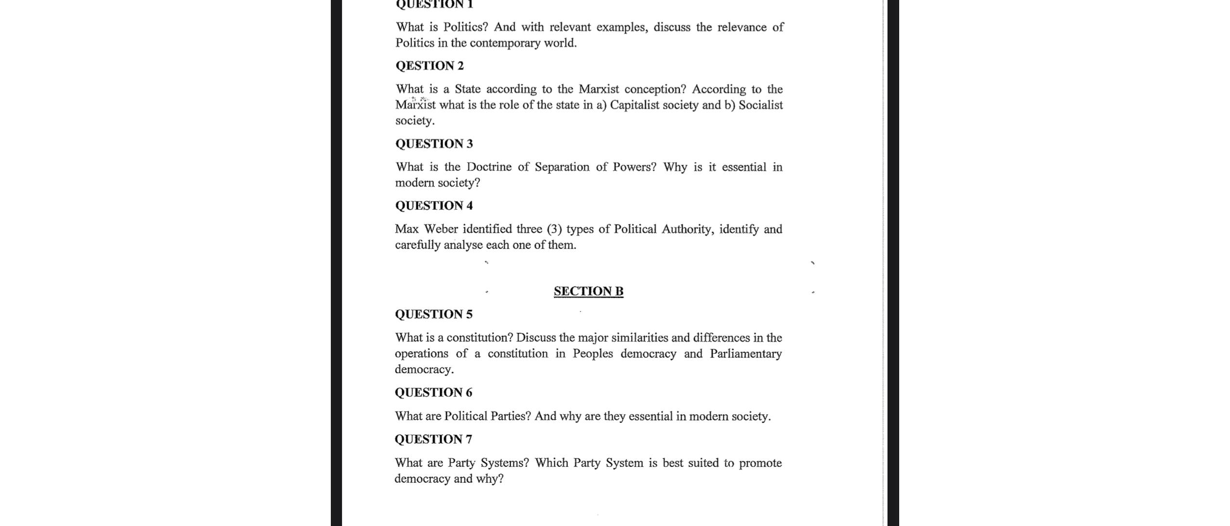 Solved What is Politics? And with relevant examples, discuss | Chegg.com