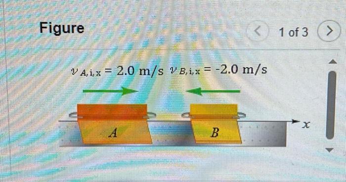 Solved Two gliders move toward each other on a linear air | Chegg.com