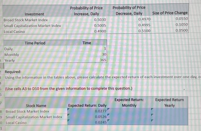 Solved Using the information in the tables above, please | Chegg.com