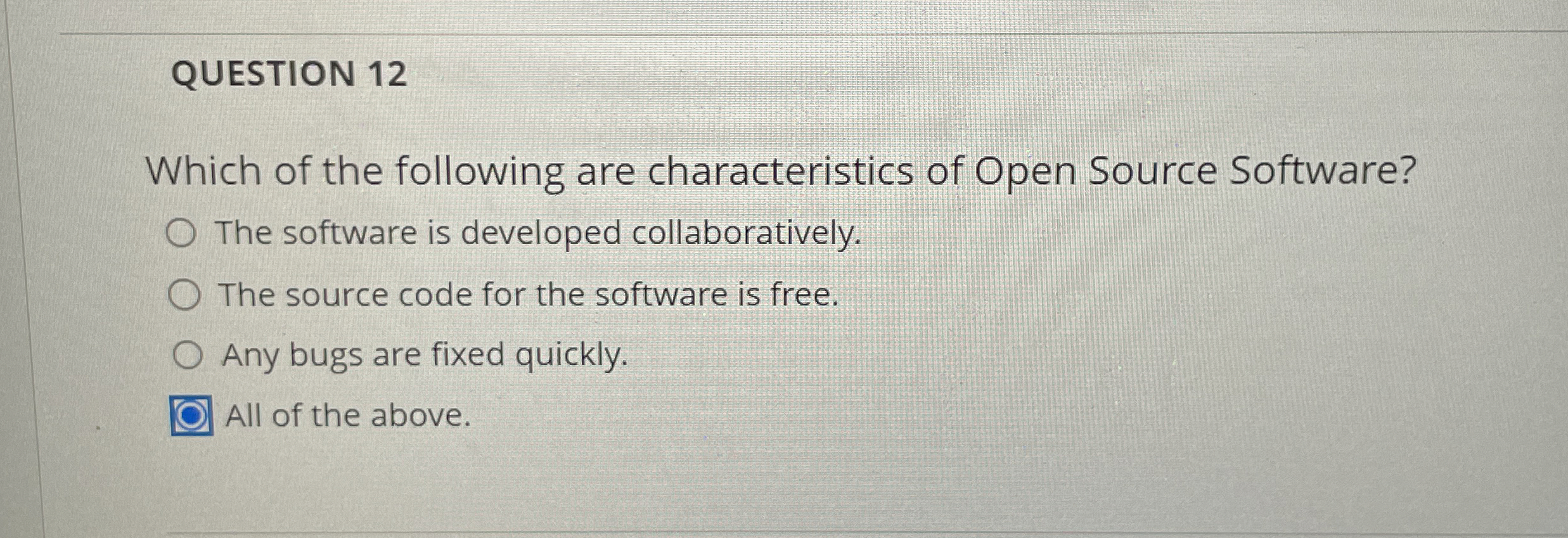 Solved QUESTION 12Which of the following are characteristics | Chegg.com