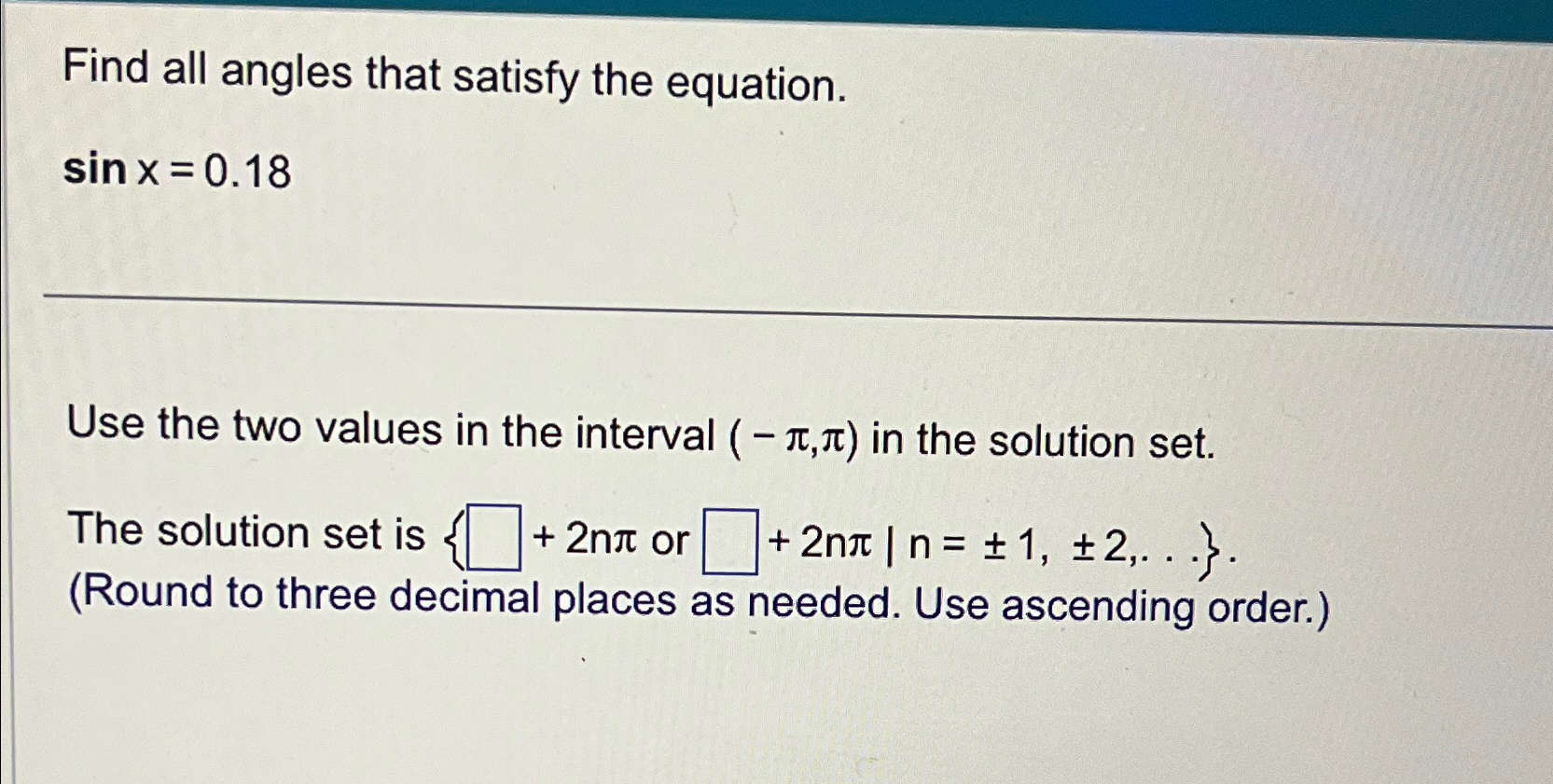 Solved Find all angles that satisfy the | Chegg.com