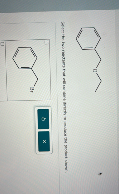 Solved Select the two reactants that will combine directly | Chegg.com