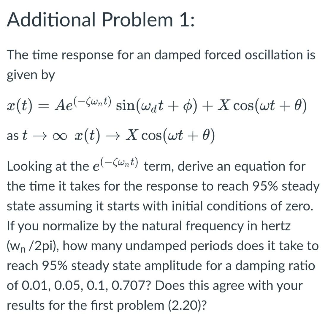 2 20 Calculate The Constants A And ϕ For Arbitrary
