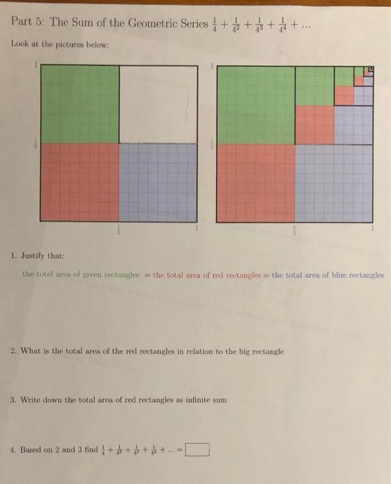 Solved Part 5: The Sum of the Geometric Series +*+*+*+ ... | Chegg.com
