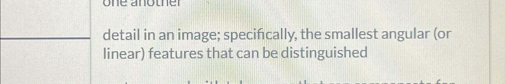 Solved detail in an image; specifically, the smallest | Chegg.com