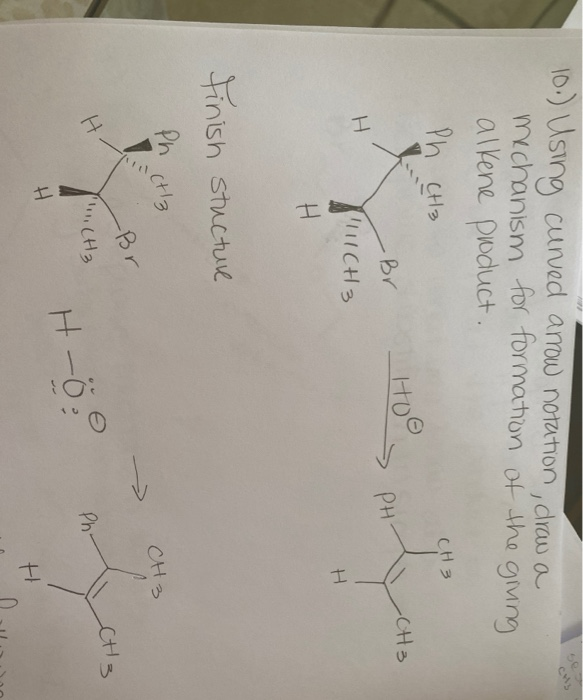 Solved CHJ 10.) Using curved arrow notation , draw a | Chegg.com