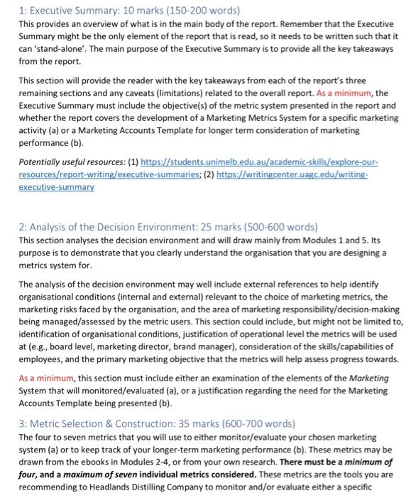 Task: Individual Report Write a concise report | Chegg.com