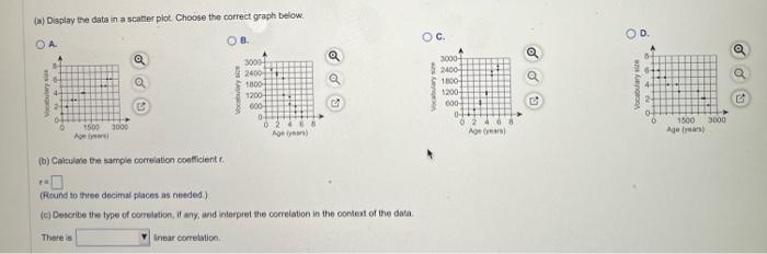 Solved The accompanying table shows the ages (in years) of | Chegg.com