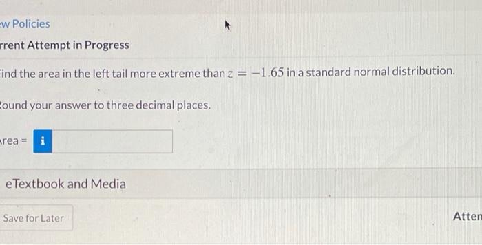 Solved w Policies rrent Attempt in Progress Find the area in | Chegg.com