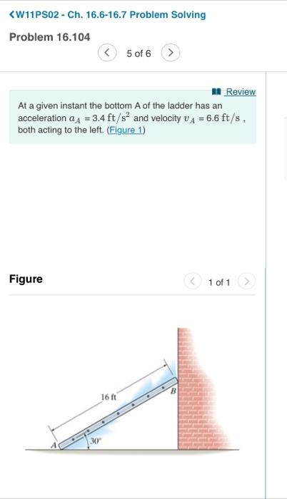 Solved A. Determine the acceleration on the top of ladder | Chegg.com