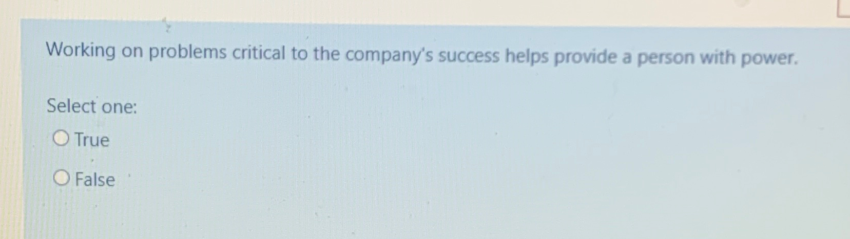 Solved Working on problems critical to the company's success | Chegg.com