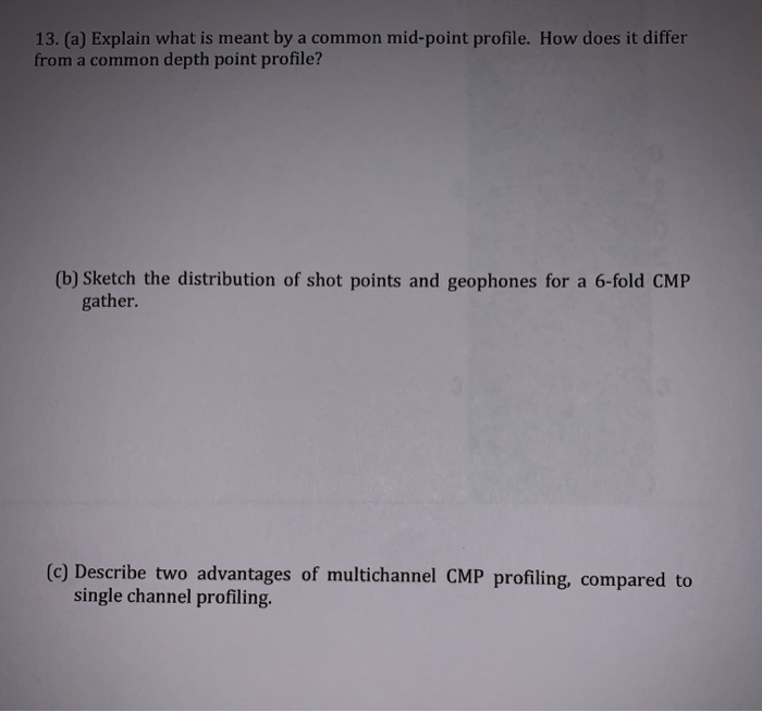 Solved 13. (a) Explain what is meant by a common mid-point | Chegg.com