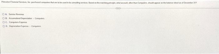 Solved Princeton Financial Services, Inc. purchased | Chegg.com