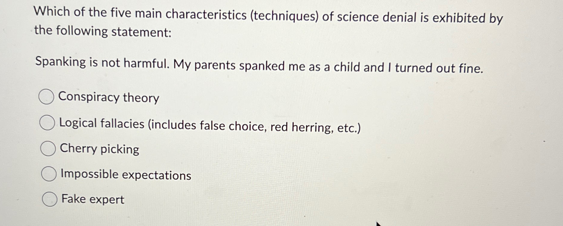 Solved Which of the five main characteristics (techniques) | Chegg.com