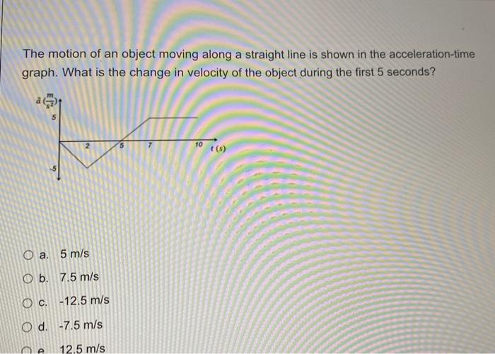 Solved The motion of an object moving along a straight line | Chegg.com