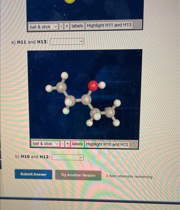 Solved Identify the indicated protons in the following | Chegg.com