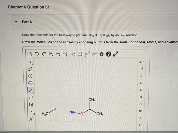 Solved Draw the reactants for the best way to prepare | Chegg.com