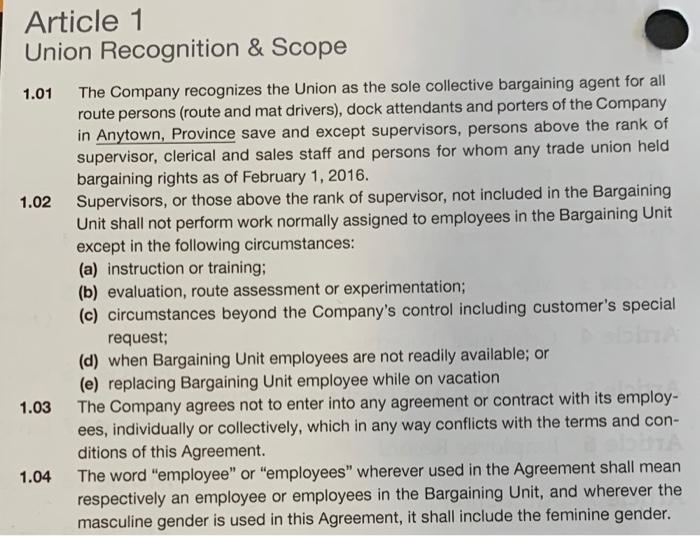 Solved Appendix C Contract Negotiation Simulation Clean | Chegg.com