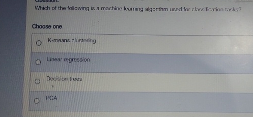 Solved Which of the following is a machine learning | Chegg.com