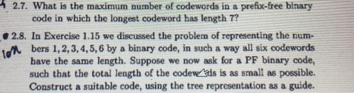 Solved 27 What Is The Maximum Number Of Codewords In A 9086
