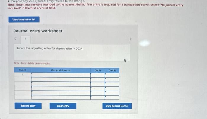 Solved Exercise 20-10 (Static) Change in depreciation | Chegg.com
