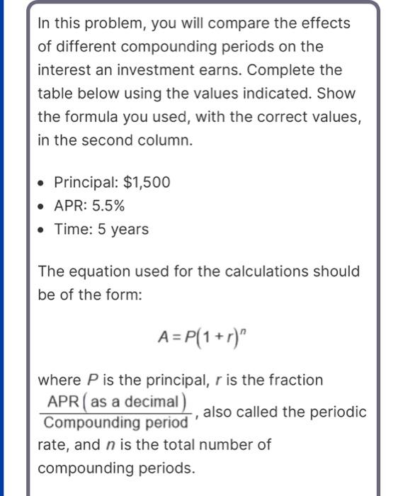 Solved In this problem, you will compare the effects of | Chegg.com