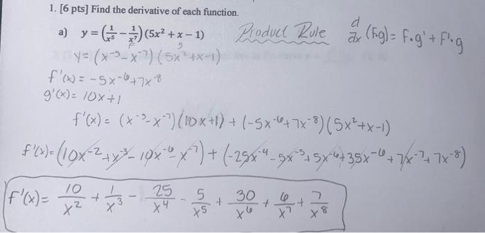 Solved Can someone check my work? this kinda seems off for | Chegg.com