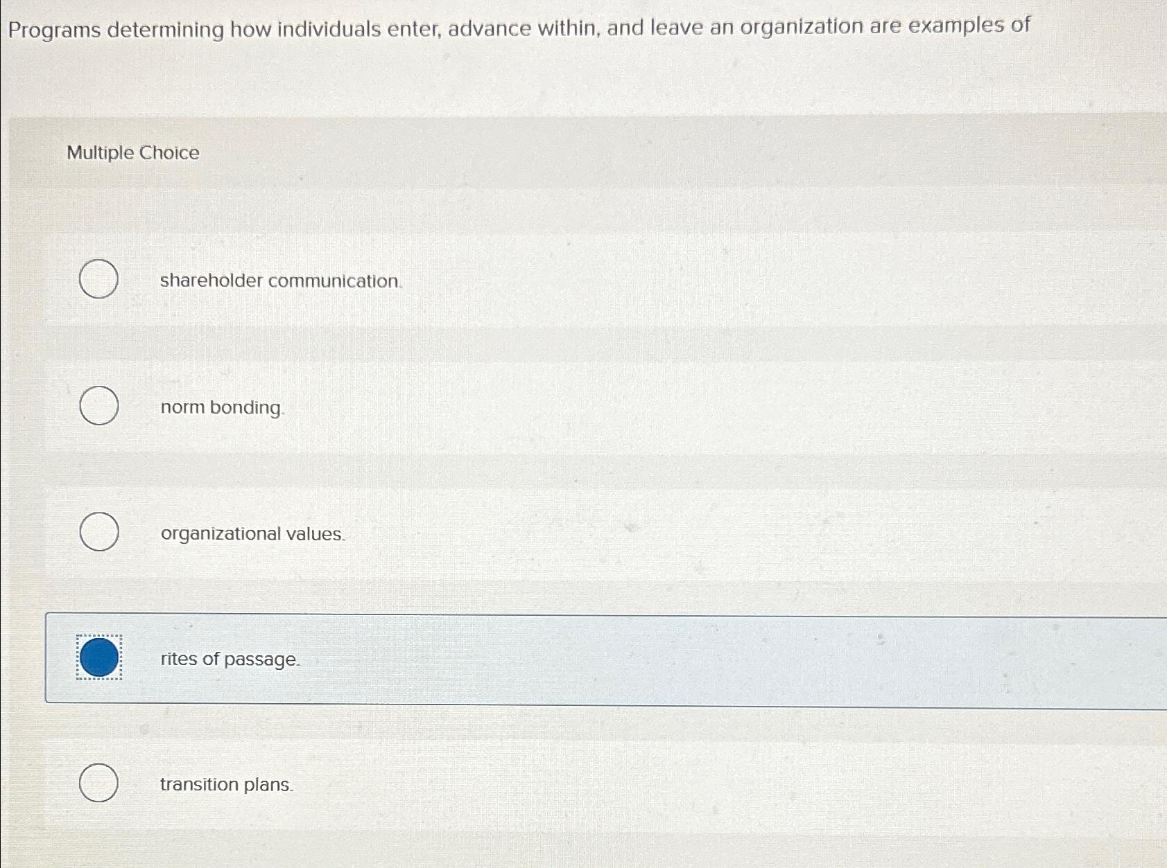 Solved Programs determining how individuals enter, advance | Chegg.com