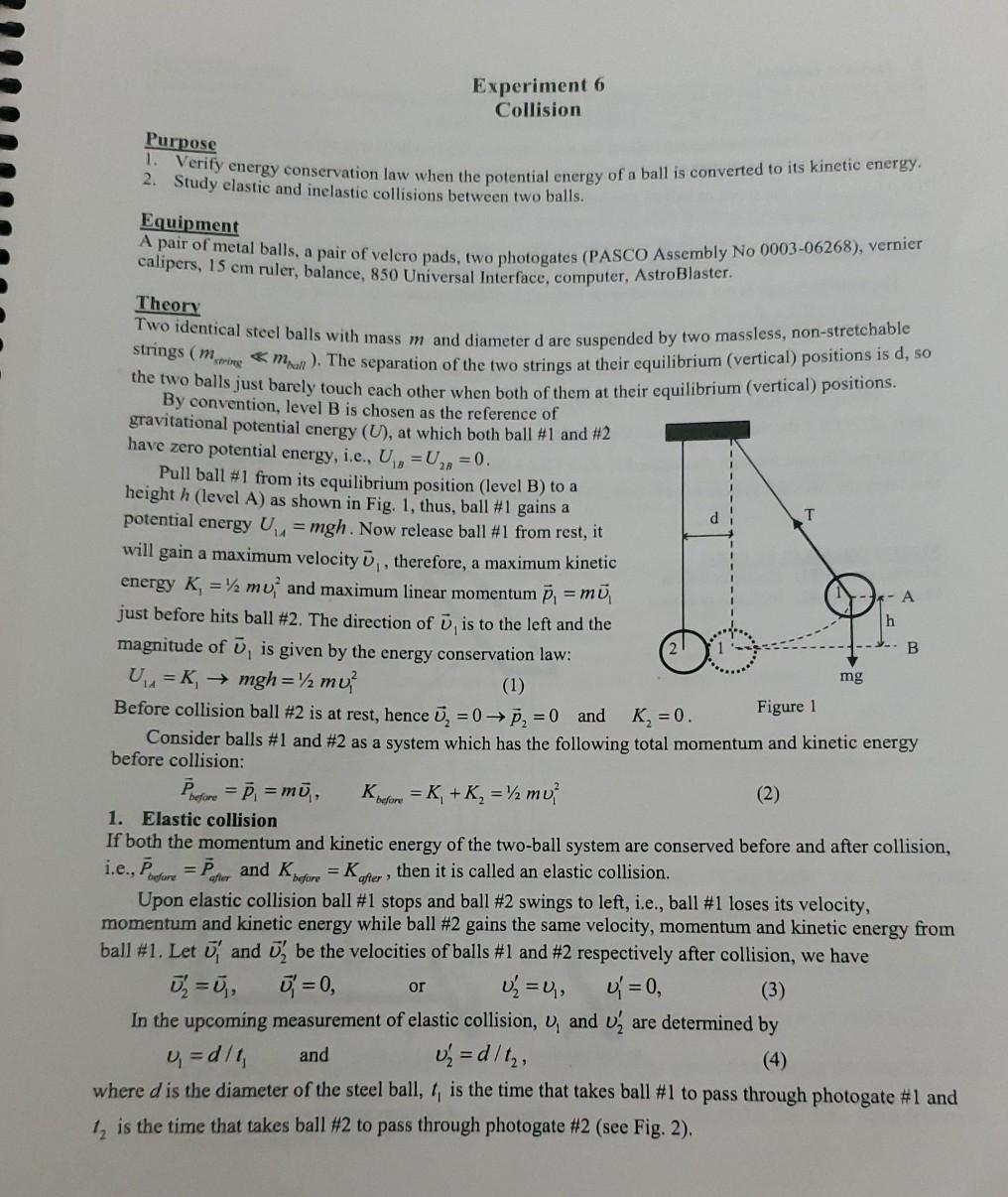 Solved Provided data for Exp 6 and instructions for data | Chegg.com