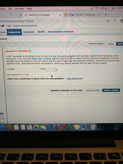 Solved ople Tab Window Help Sun 7:02 F 20% C Chegg - Get | Chegg.com