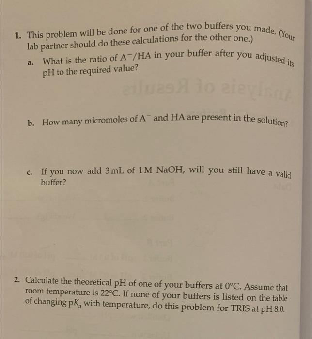 Solved partC Distilled water pH Unknown Unknown Part D | Chegg.com