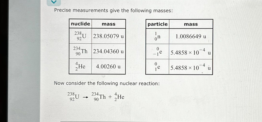 Solved Precise measurements give the following | Chegg.com