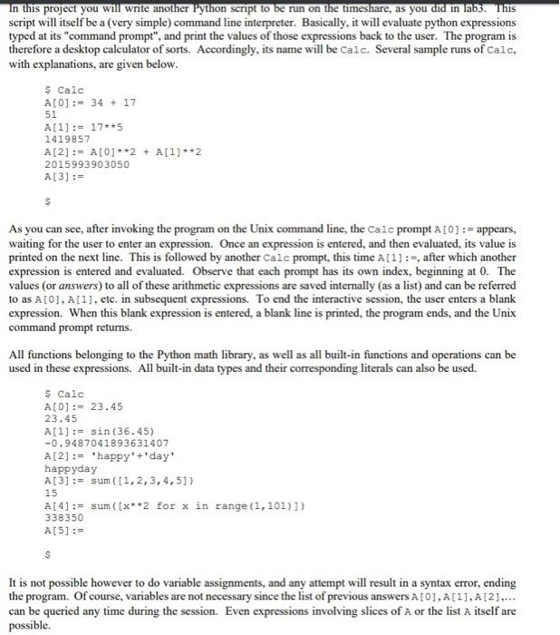 Solved In this project you will wnte another Python script | Chegg.com