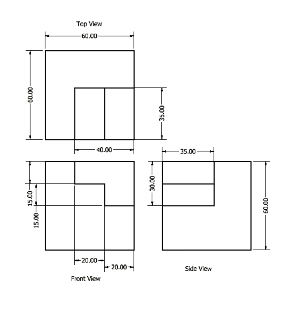 Solved Draw from orthographic to isometric | Chegg.com