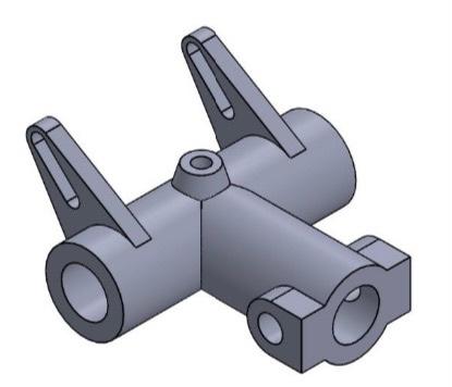 Solved Please create a 3D model of attached object in | Chegg.com