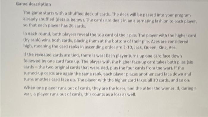 Solved Please provide the elixir code for this war game. | Chegg.com