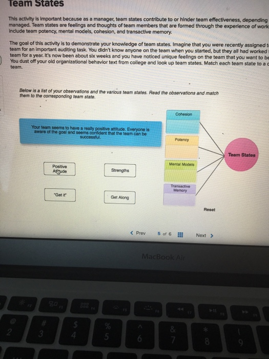 Solved Team States This activity is important because as a | Chegg.com