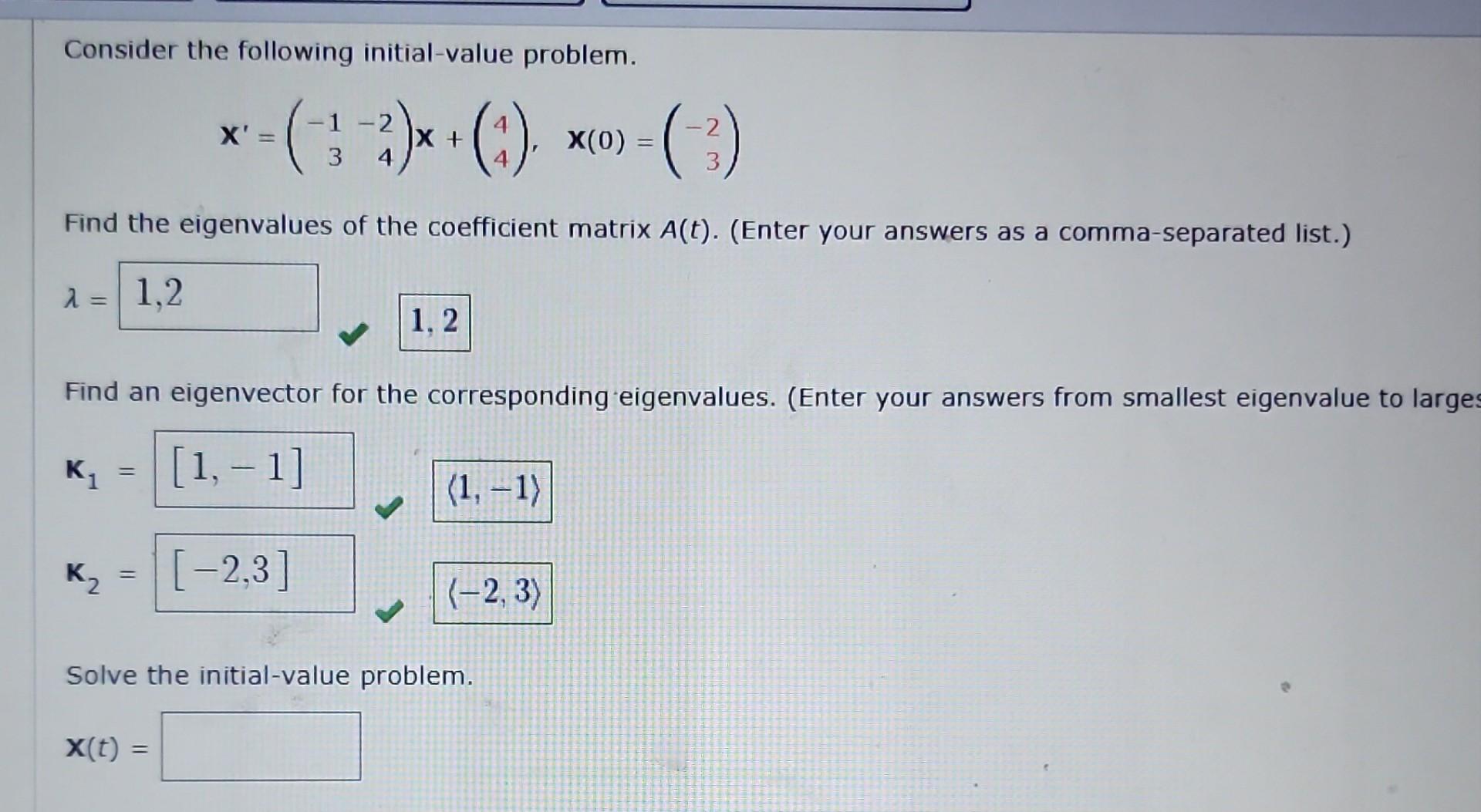 Solved Consider the following initial-value problem. | Chegg.com