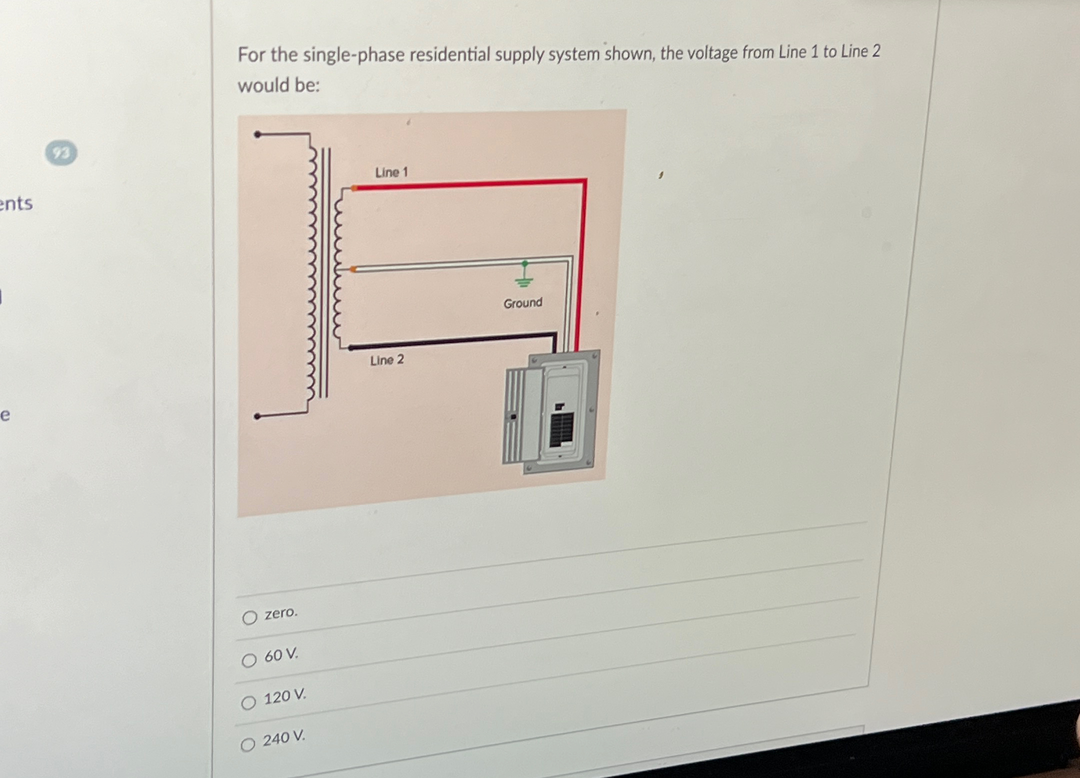 Solved For the single-phase residential supply system shown, | Chegg.com
