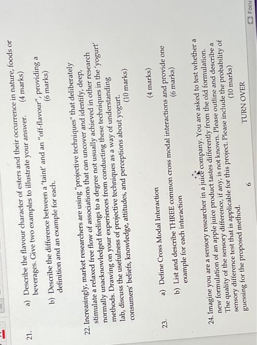 Solved can you answer all questions ? 21. (4 marks) a) | Chegg.com