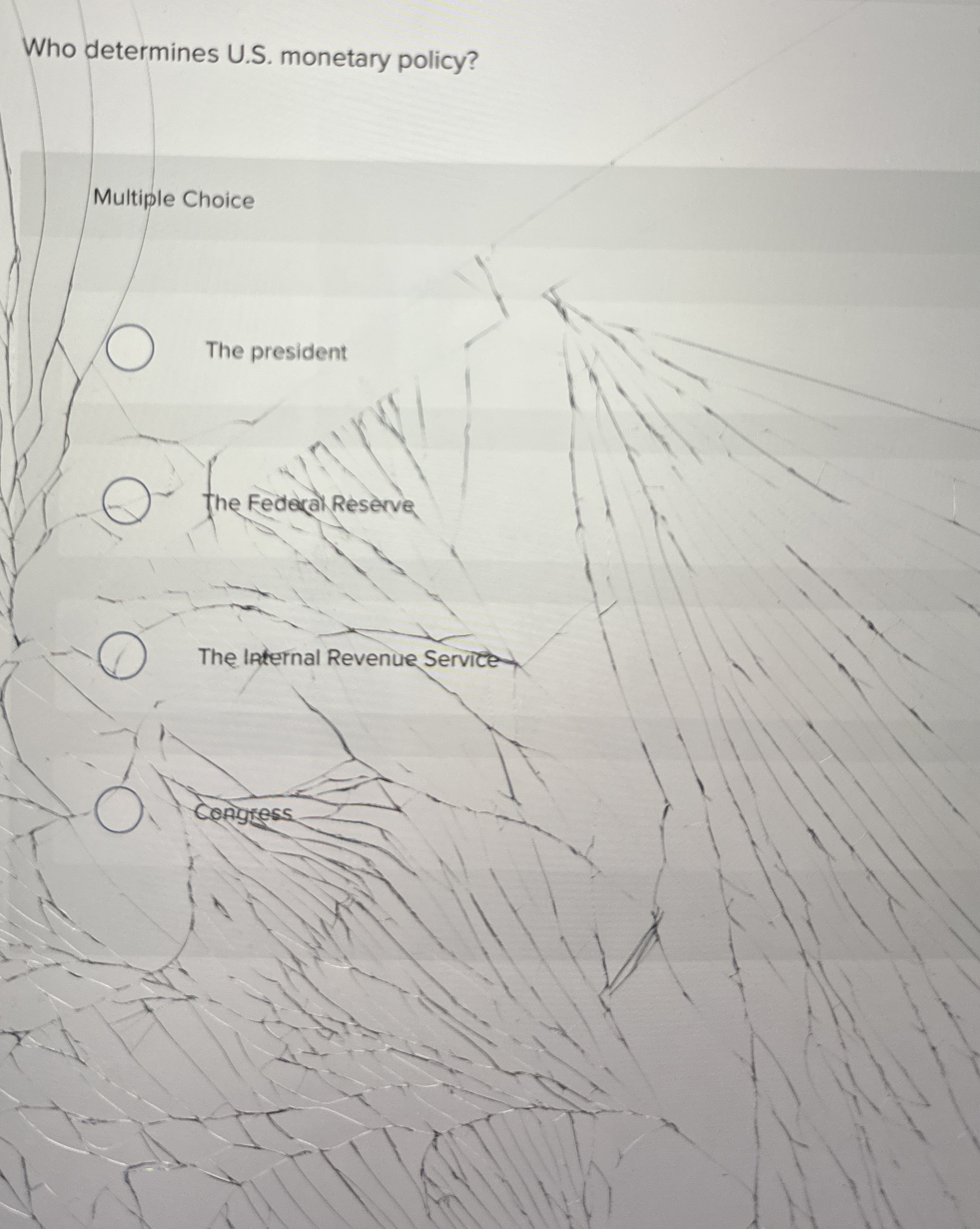 High Quality SOLUTION Who determines U.S. ﻿monetary policy?Multiple ...